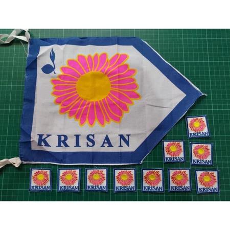Jual Tanda regu pramuka bunga krisan bendera badge pramuka penggalang ...