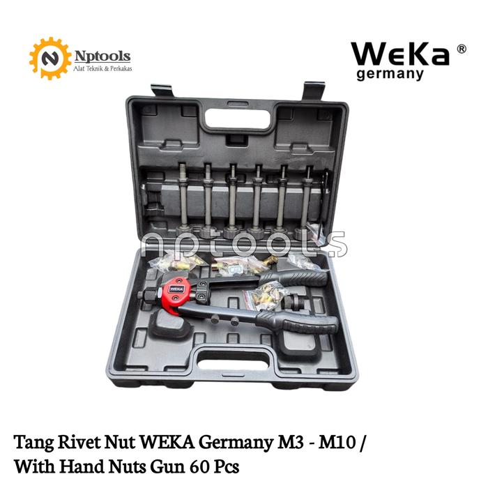 Jual Tang Rivet Nut WEKA M3 - M10 With Hand Nuts Gun 60 Pcs - Jakarta ...