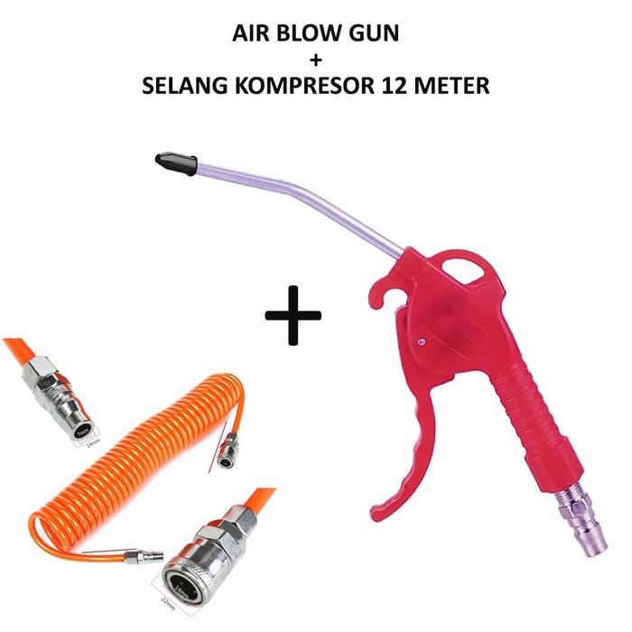 Jual Air Duster Spray Gun Pneumatic Air Blow Semprotan Angin Kompresor ...