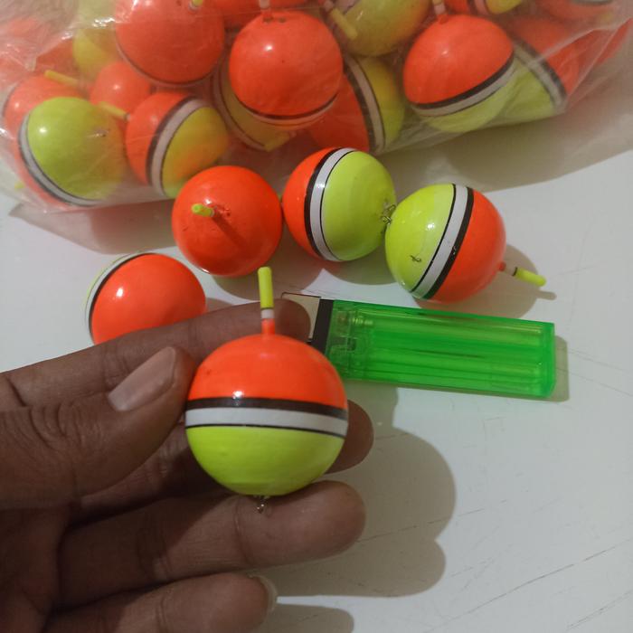 Jual pelampung pancing bulat/kayu - merah hijau - Jakarta Utara ...