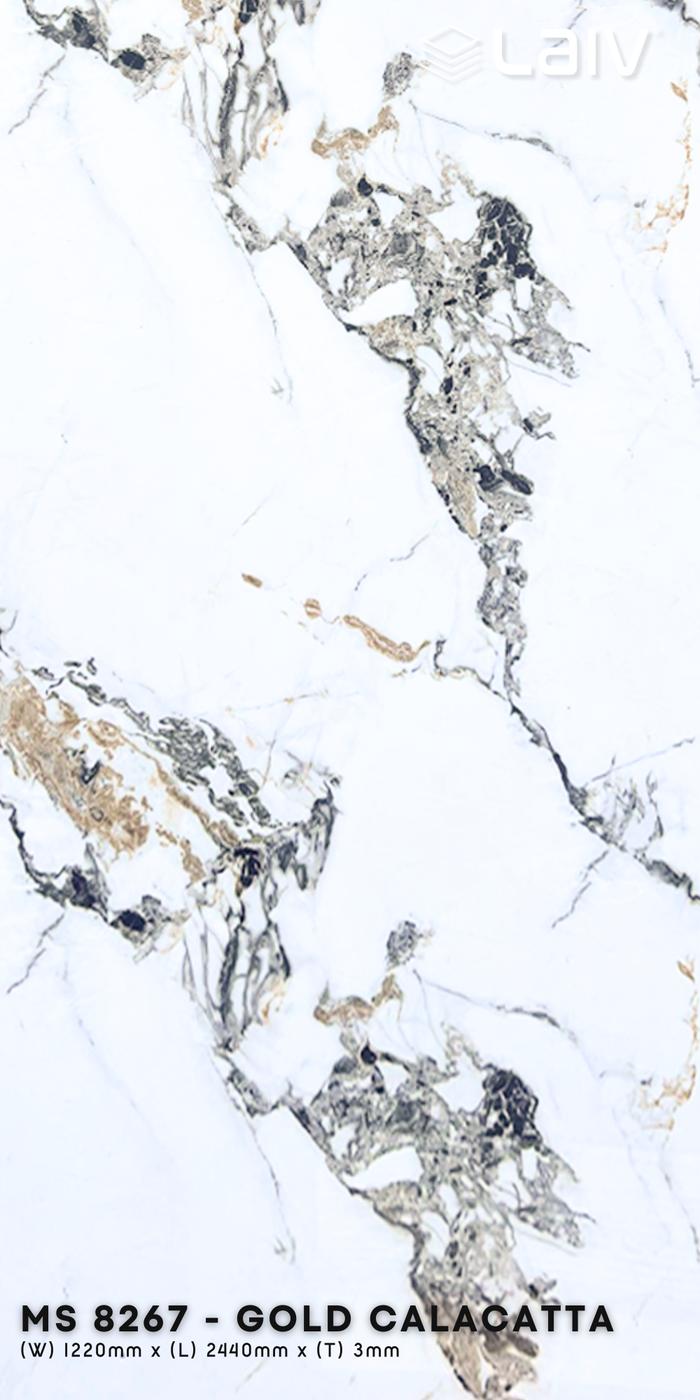 Promo (LAIV) PVC UV Marble Sheet PVC Board Panel Dinding Marmer ...