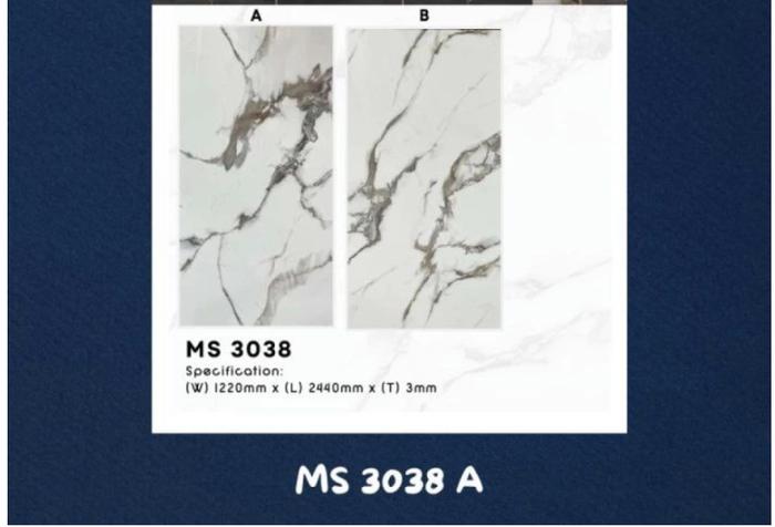 Promo (LAIV) PVC UV Marble Sheet PVC Board Panel Dinding Marmer Wallboard 3mm Dekorasi Dinding ...