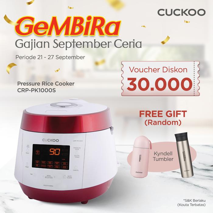 Promo CUCKOO Pressure Rice Cooker 1.8 L CRP-PK1000S Magic Com Penanak ...
