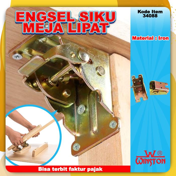 Jual NEW Braket Siku Kaki Meja Lipat , Engsel Siku Kaki Meja Lipat ...