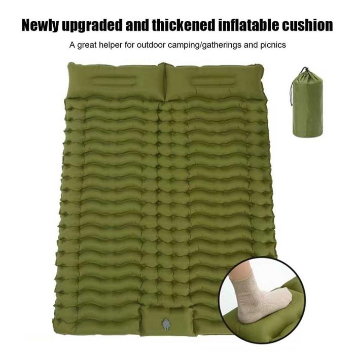 Promo Kasur Tiup Lipat Camping Portable Matras Angin Double 2 Orang ...