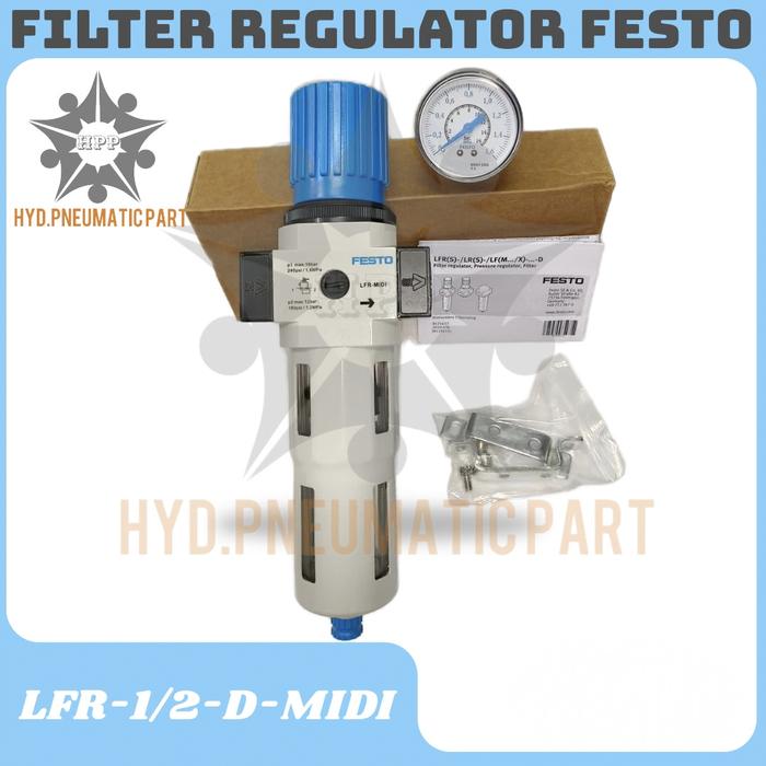 Jual Festo Filter Regulator Pneumatic LFR-1/2-D-MIDI - Jakarta Barat - Hyd.Pneumatic Part ...