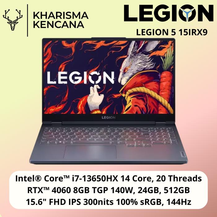 Jual LENOVO LEGION 5 15IRX9 0BID CORE i7-13650HX 24GB 512GB RTX4060 8GB ...