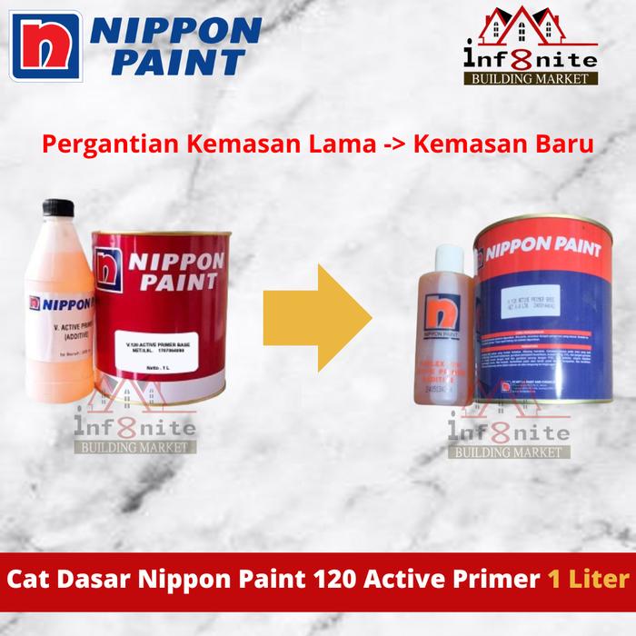 Jual Cat Dasar Galvanis Alumunium Nippon Paint 120 Active Primer 1 Liter - Kota Bandung ...