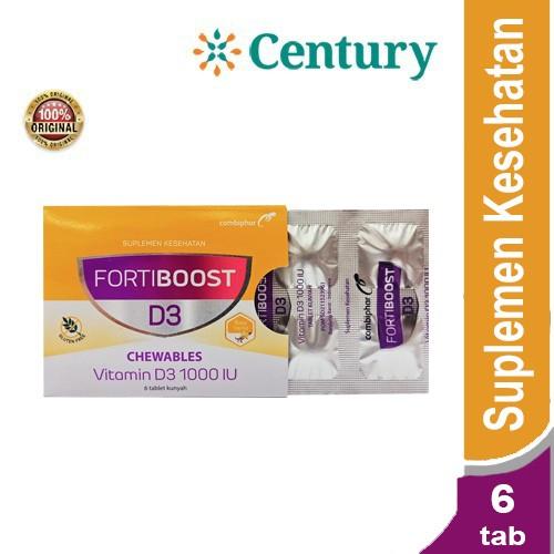 Promo FORTIBOOST D3 1000 IU1 STRIP 6 TAB / SUPLEMEN KESEHATAN / VIT D ...