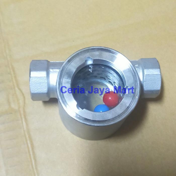 Jual Ball Indicator Sight Glass Valve 3/4" Inch Stainless Steel / Sight ...