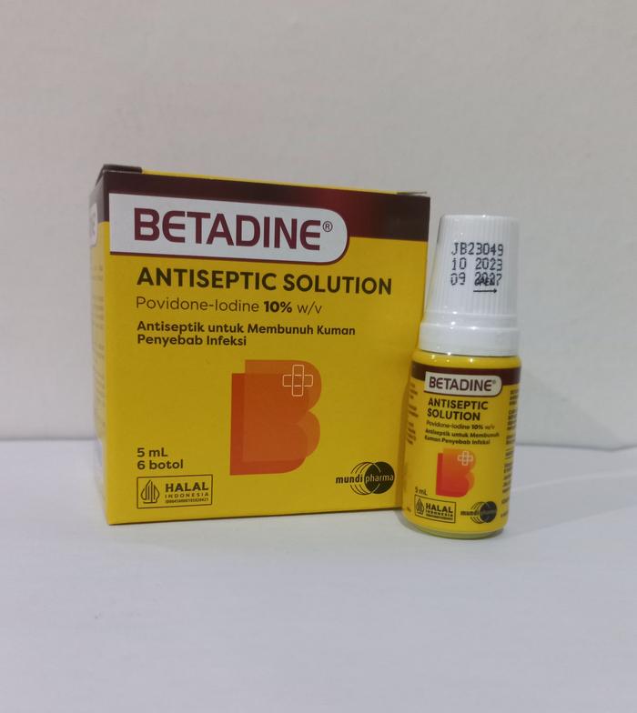 Jual Betadine solution 5 ml 5ml betadin antiseptik 5ml - Jakarta Barat ...