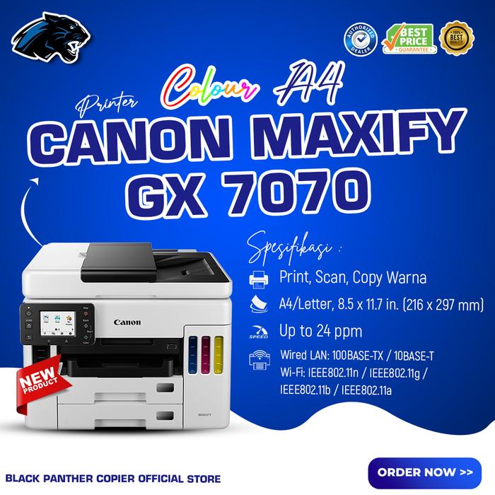 Promo Canon Maxify GX 7070 - Multifunction Inkjet Printer Color All in ...