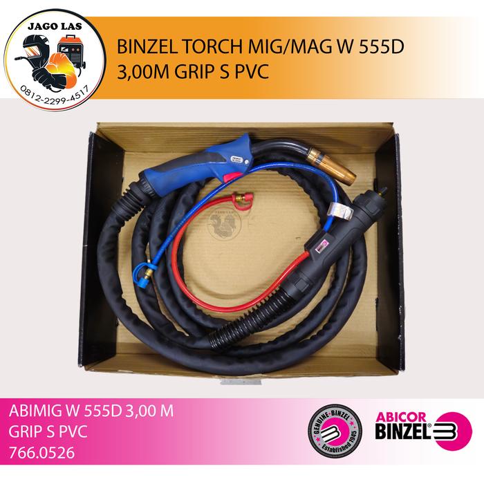 Jual Stang Las Mig Torch ABIMIG W 555D 3M / 4M Liquid Cooled ABICOR ...