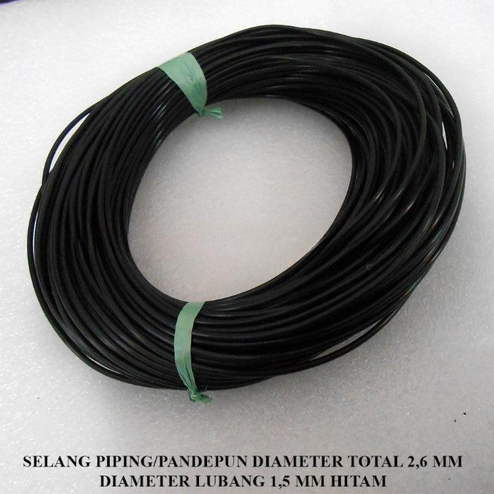 Jual Selang Piping Pandepun List Rangka Tas Jok Kursi Hitam 2.6 mm ...