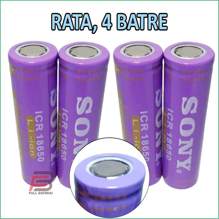 Jual Baterai Charger Lithium Type 18650 Li-ion 3.7v 4500mAh Harga 4 PCS ...