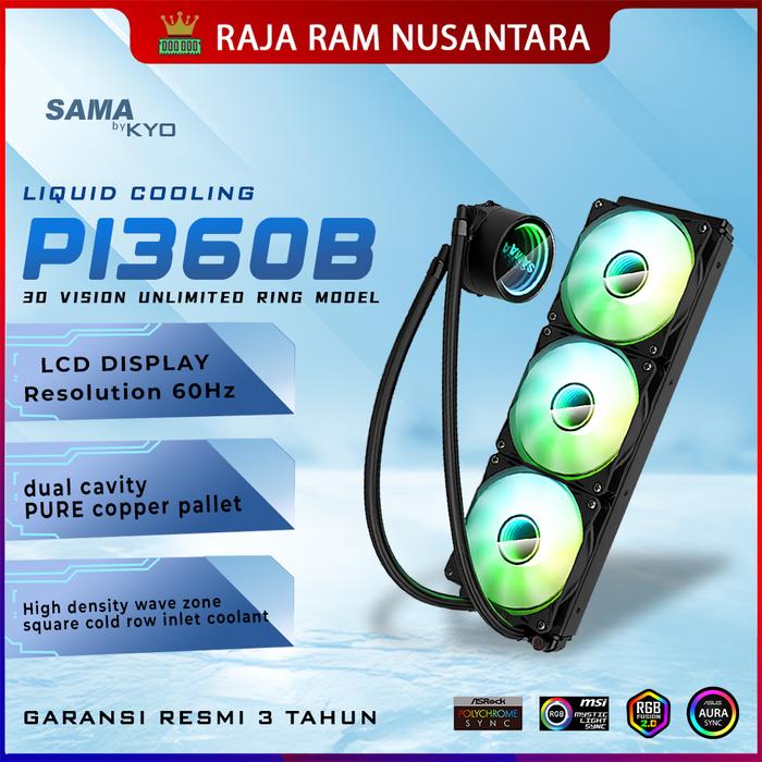 Jual KYO SAMA PI360B ARGB AIO Liquid Cooling 360mm AIO 360 GARANSI ...