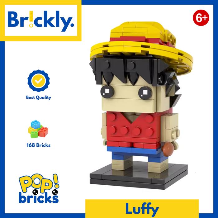 Promo Brickly POP! Bricks One Piece Mainan Balok Blok Susun Building ...
