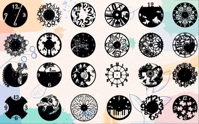 Jual 150+ Gambar Jam Dinding Wooden Wall Clock Svg File for Laser Cut ...