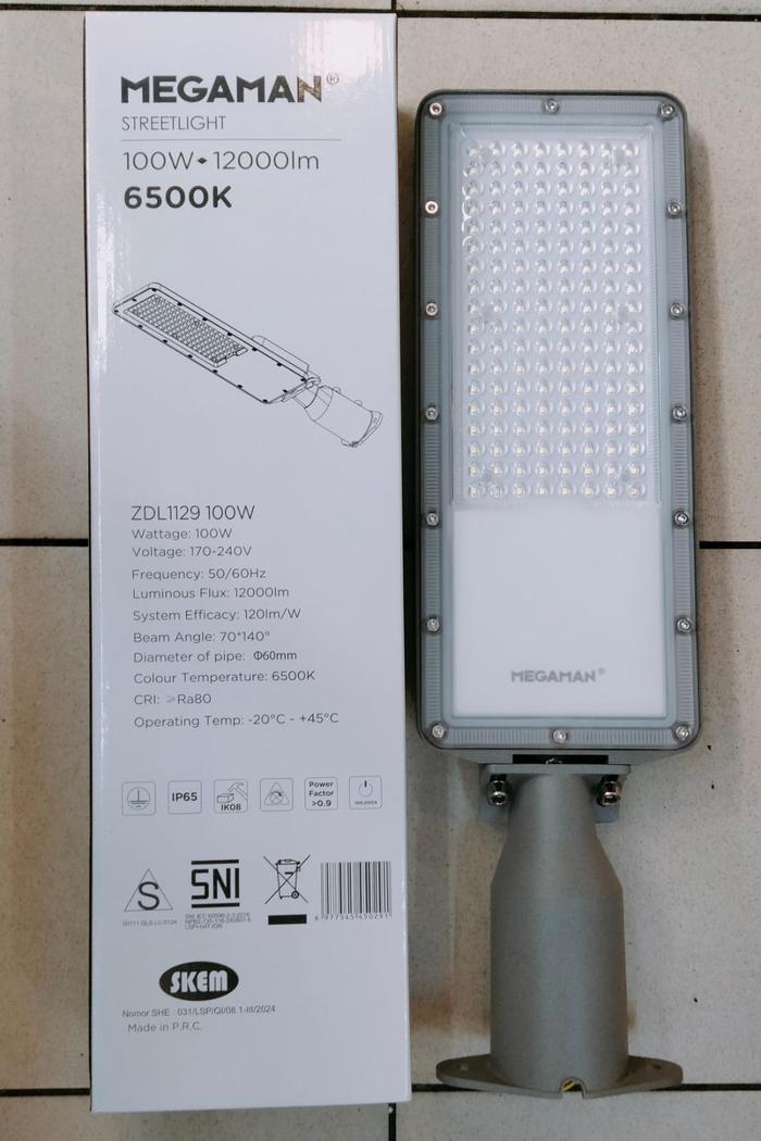 Jual MEGAMAN LAMPU PJU LED 100W MEGAMAN LAMPU PENERANGAN JALAN 100W ...