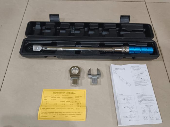Jual Torque wrench 14x18 20-210 NM Kunci Torsi Moment Ring PAS 24mm End ...