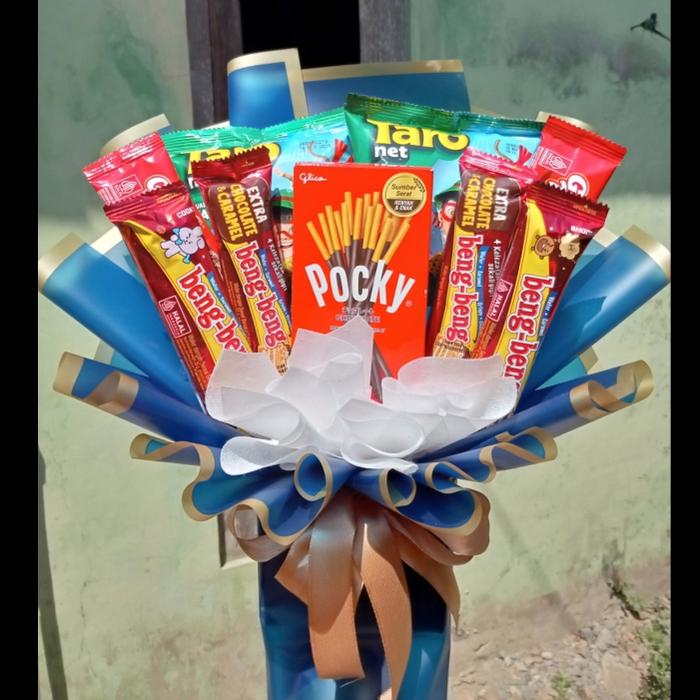 Jual buket pocky coklat / bucket pocky wisuda / buket wisuda sempro ...