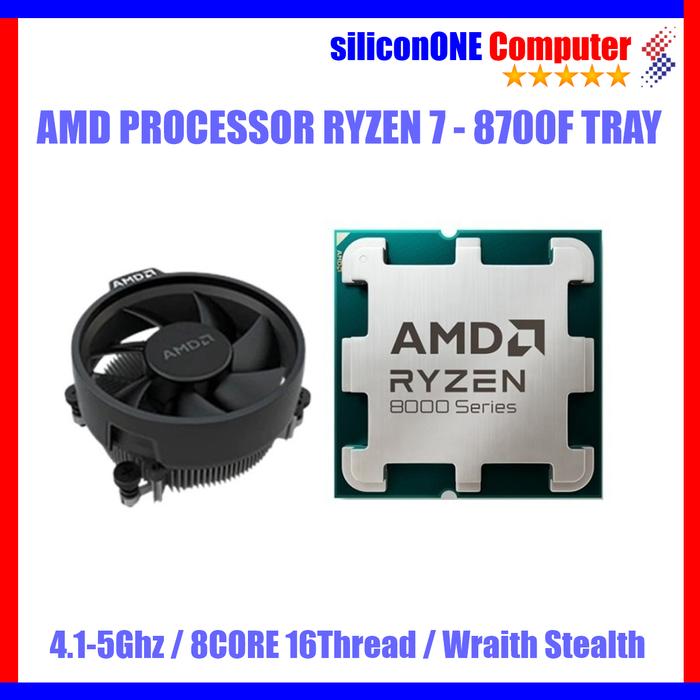 Jual AMD RYZEN 7 - 8700F MPK Processor Tray AM5 Wraith Stealth - Kota Bandung - silicon ONE ...