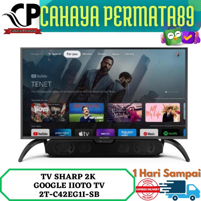 Promo SHARP 2T-C42EG1I GOOGLE TV 42 INCH FULL HD WITH GOOGLE ASSISTANT ...