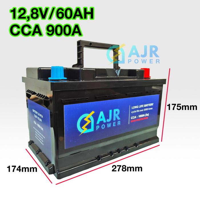 Promo ACCU AKI LITHIUM BATTERY BATERAI LiFePo4 MOBIL AJR POWER 58024 ...