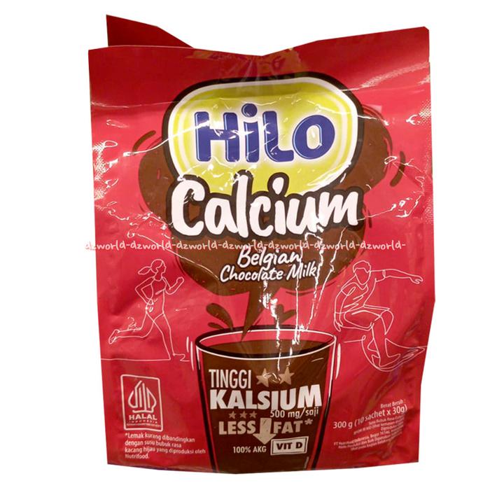 Jual Hilo Calcium 10sachet Belgian Chocolate Milk Susu Coklat Bubuk ...