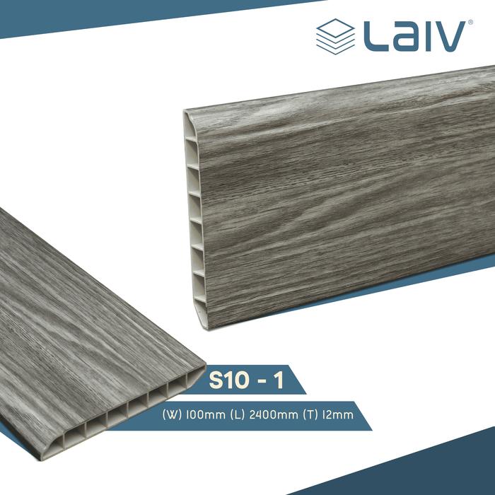 Promo LAIV Plint Lantai List PVC 10cm 8cm Lis Tembok Parkit Plank WPC ...