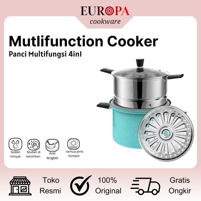 Promo EUROPA PANCI SERBAGUNA 4 IN 1 MULTIFUNCTIONAL COOKER HIGH QUALITY ...