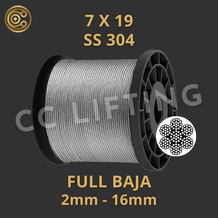 Jual Kawat Seling 5mm Stainless Steel / Wire Rope 5mm 7x19 / Kawat Sling SS 304 - Kab. Tangerang ...