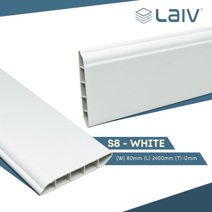 Promo LAIV List Plint Lantai PVC 10cm 8cm Lis Tembok Parkit Plank WPC Skirting Lantai Vinyl SPC ...