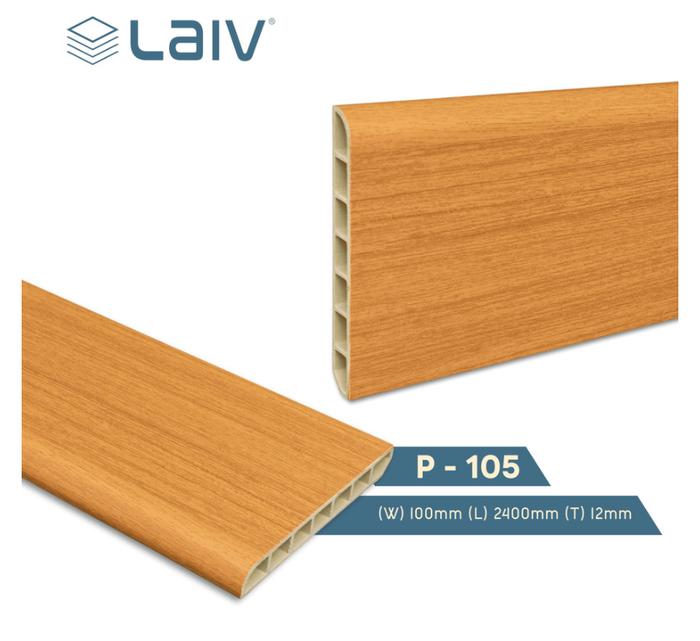 Jual Plint lantai List WPC 10CM Lis Tembok Parkit Plank WPC Skirting ...