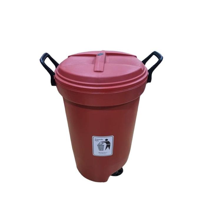 Jual Tong Sampah Roda 120L Plus Tutup Plus Gagang Tong Sampah Jumbo ...