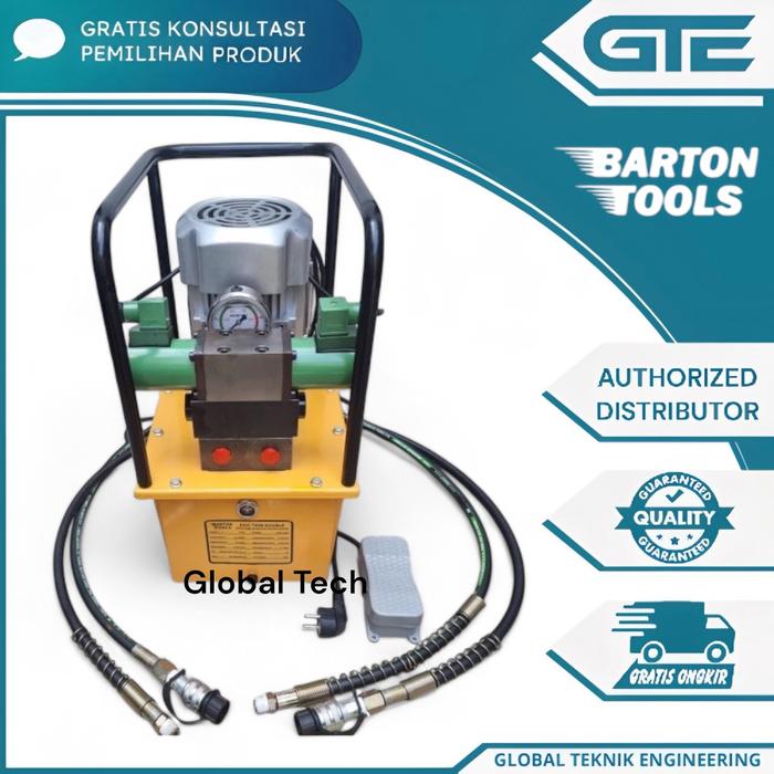 Jual 8L Electric Hydraulic Pump ZHH-700B-2 Double Hidrolik Powerpack BARTON - Tanpa HoldValve ...