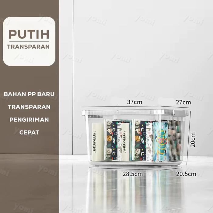 Jual Box Penyimpanan Plastik Transparan Multifungsi Container Box Baju ...