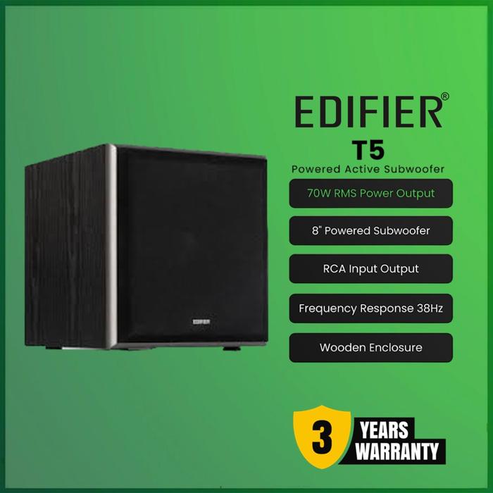 Promo Edifier T5 T 5 Powered Active Subwoofer 70w RMS Active Woofer ...