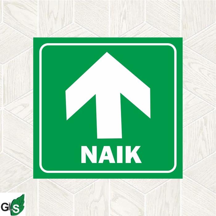 Jual Stiker Vinyl Arah Naik Turun Tangga / Arah Panah Naik Turun Tangga ...