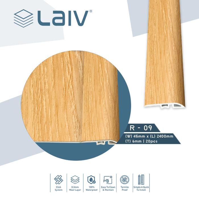 Promo LAIV List Adaptasi PVC Parkit Aksesoris Lantai Vinyl SPC Padat ...