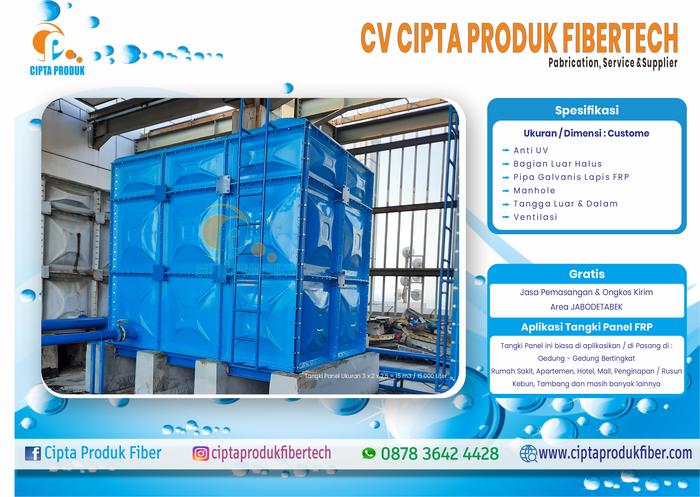 Jual frp tank installation panel tank 15000 liter - Kota Bekasi - Cipta ...