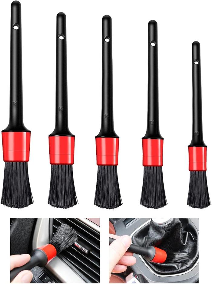Jual Sikat Kuas Detailing 5 pcs Ukuran Brush Set 5 in 1 Pembersih Debu ...