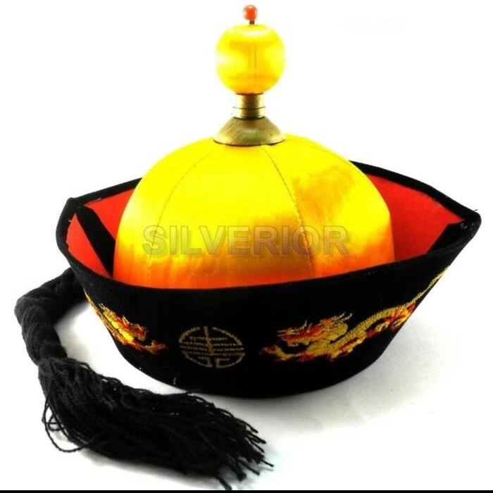 Jual Topi Mahkota Tradisional Kaisar Cina Chinese China Hanfu Emas ...