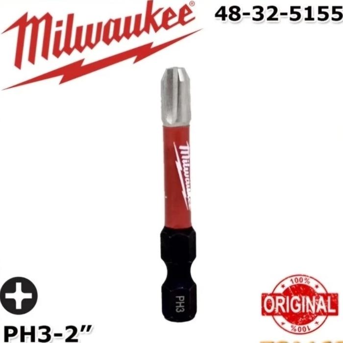 Jual MILWAUKEE POWER BIT 2 INCH Ph1 Ph2 Ph3 Mata Obeng ORIGINAL - Ph3 ...