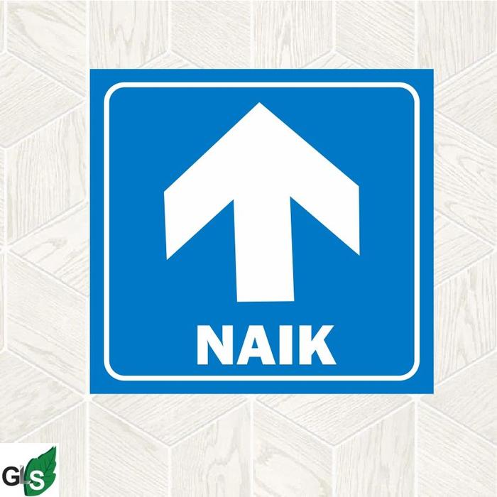 Jual Stiker Vinyl Arah Naik Turun Tangga / Arah Panah Naik Turun Tangga ...