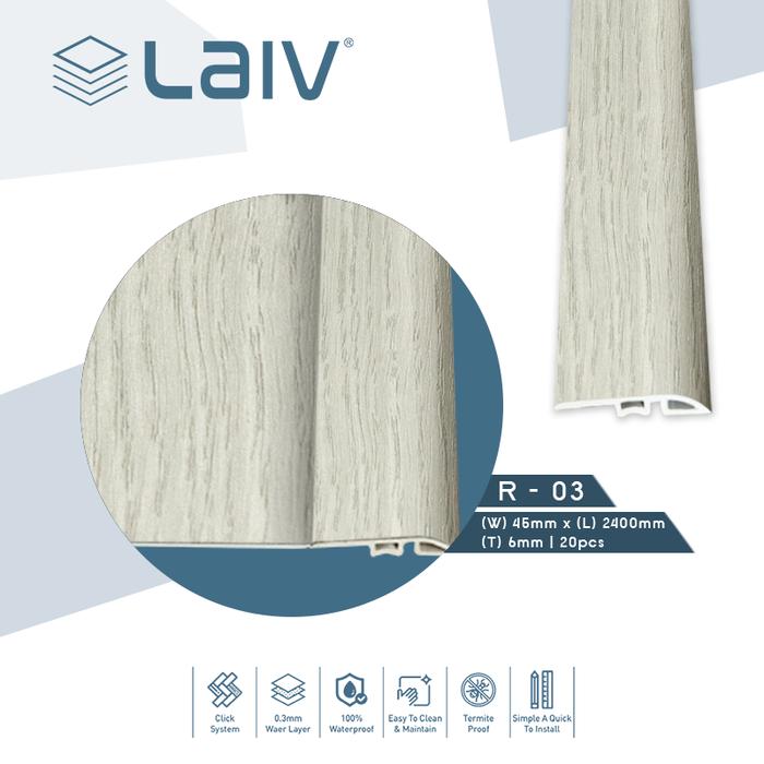 Promo LAIV List Adaptasi PVC Parkit Aksesoris Lantai Vinyl SPC Padat ...