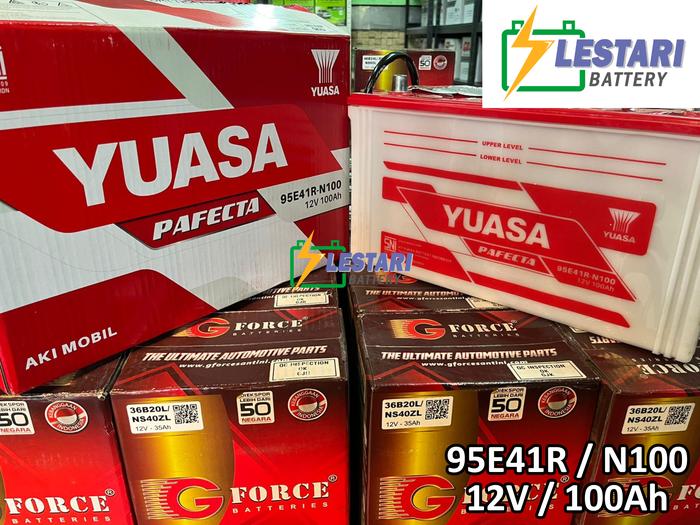 Jual Aki Mobil Basah Yuasa 95E41R / N100 / N 100 - Kota Tangerang - Lestari Battery | Tokopedia