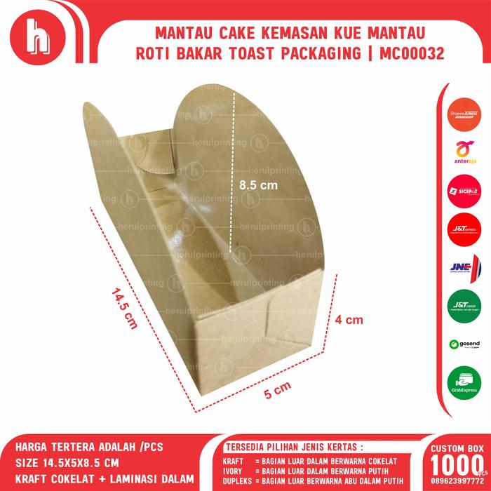 Jual Mantau Cake Kemasan Kue Mantau Roti Bakar Toast Packaging ...
