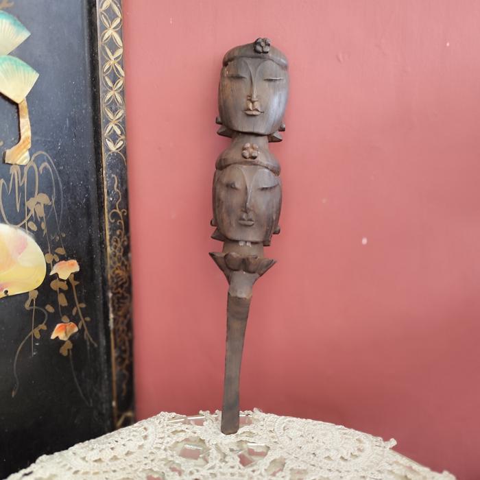 Jual Hiasan Dinding Antik Ukiran Kayu Sonokeling Vintage Dewi Bali T:29cm - Jakarta Timur ...