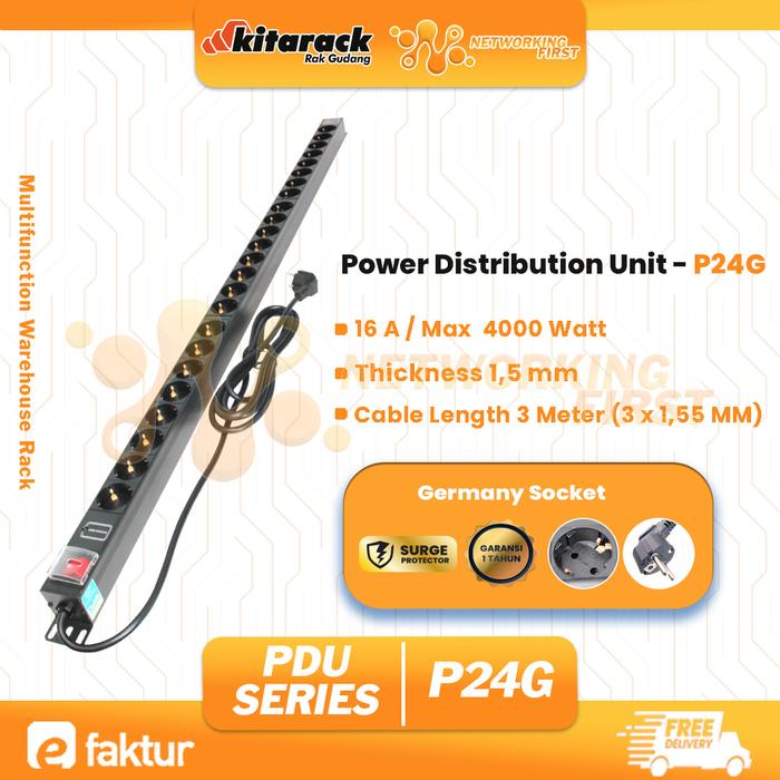Jual P24G Kitarack Power Distribution Unit 24 Outlet Germany Stop ...